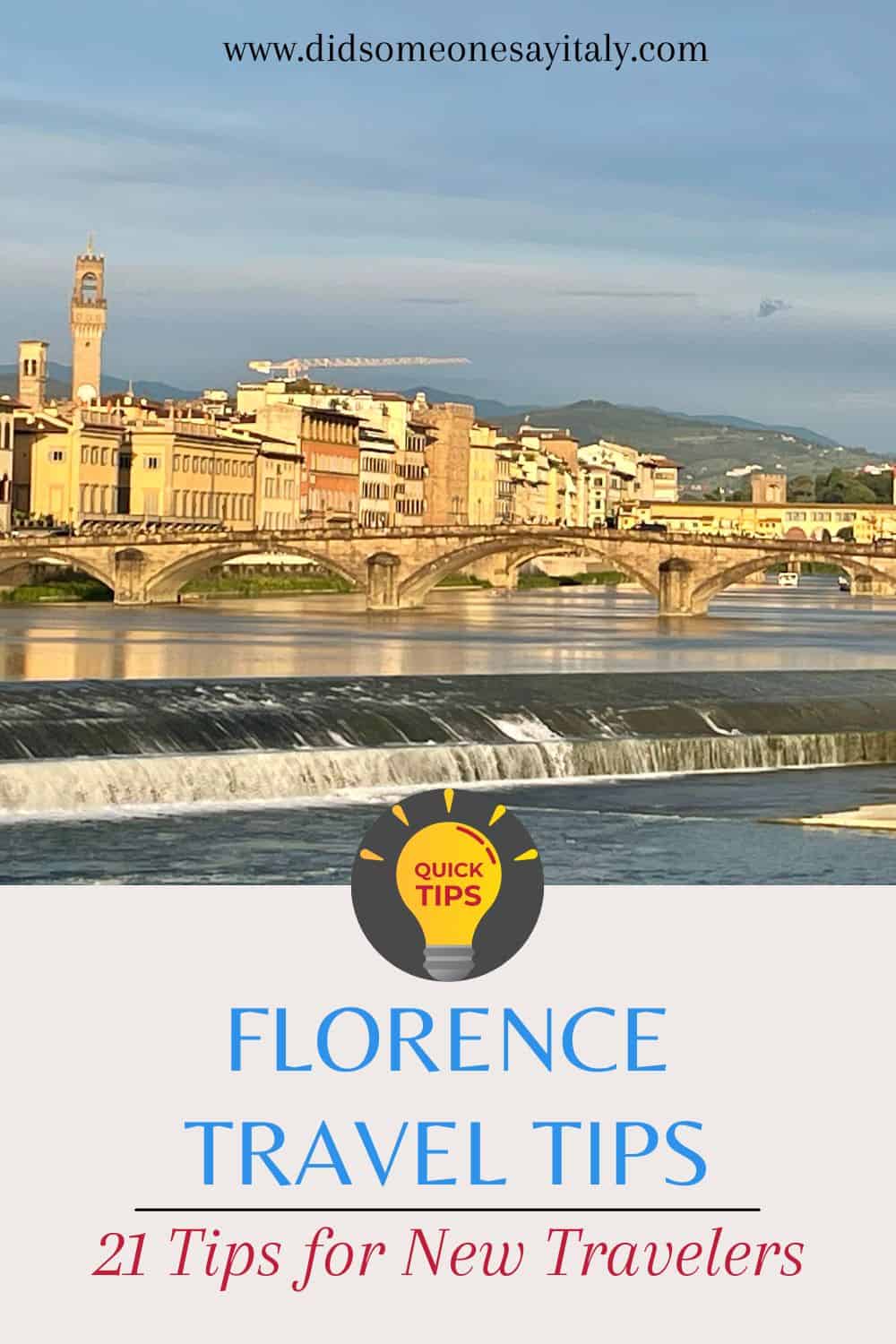 Florence Travel Tips: 22 Tips For New Travelers - DID SOMEONE SAY ITALY